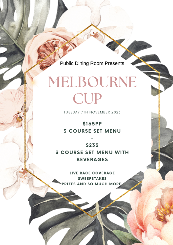 Public Dining Room Menu